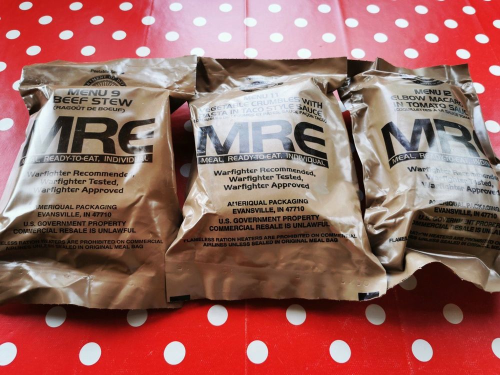 Original US Army MRE 3 Stück! 2022/23 | Kaufen auf Ricardo