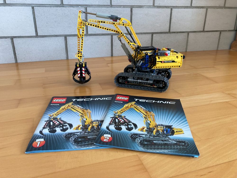 Lego Technic Kieswerk 42055, Bagger 42006 und Liebherr 42009 (Gebraucht ...