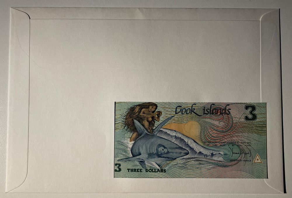 Banknotenbrief Cook Islands 3 Dollars 1992 | Kaufen auf Ricardo