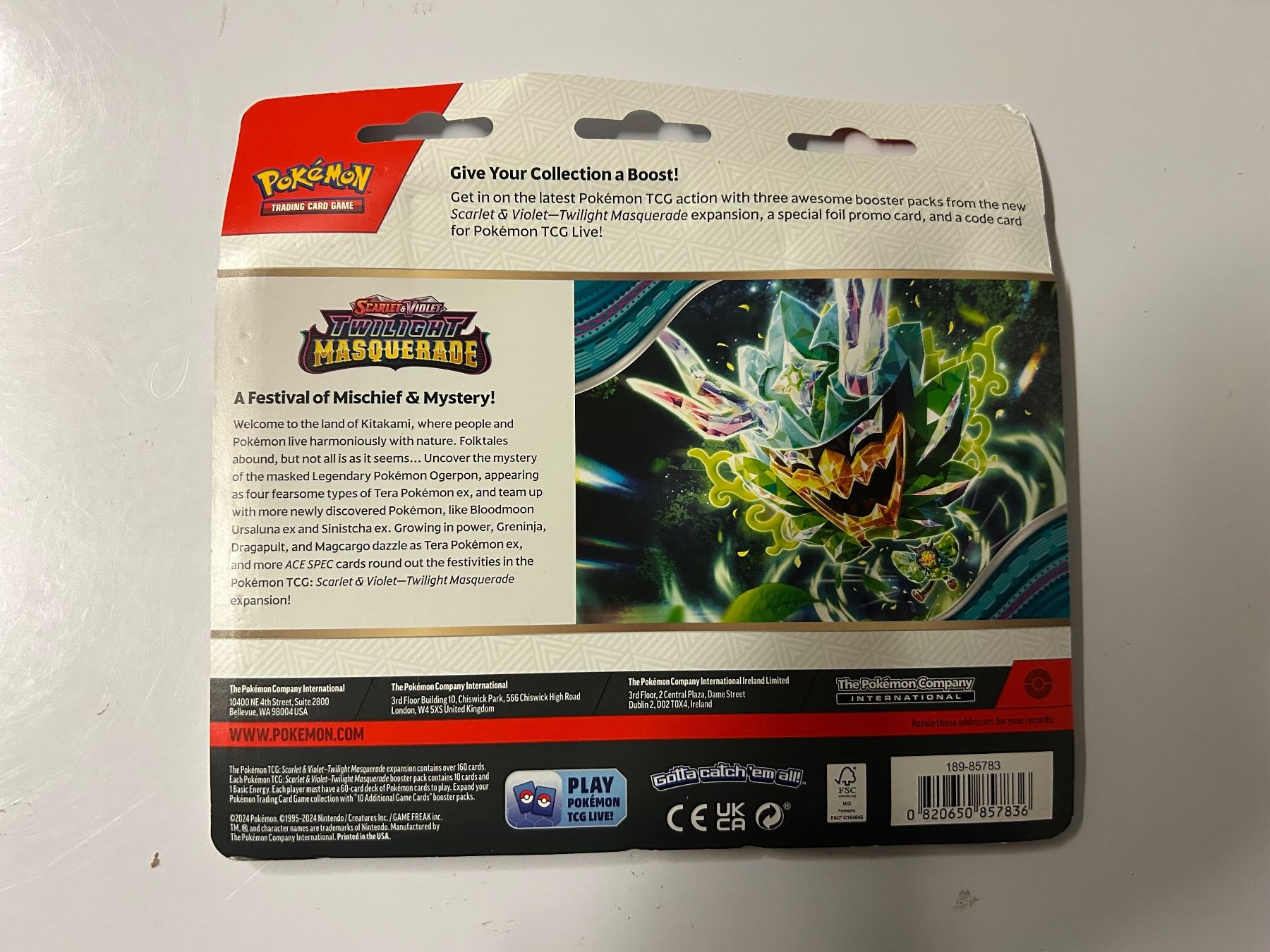 Pokemon - Twilight Masquerade - 3-Pack Blister Relaxo - EN (Neu und ...