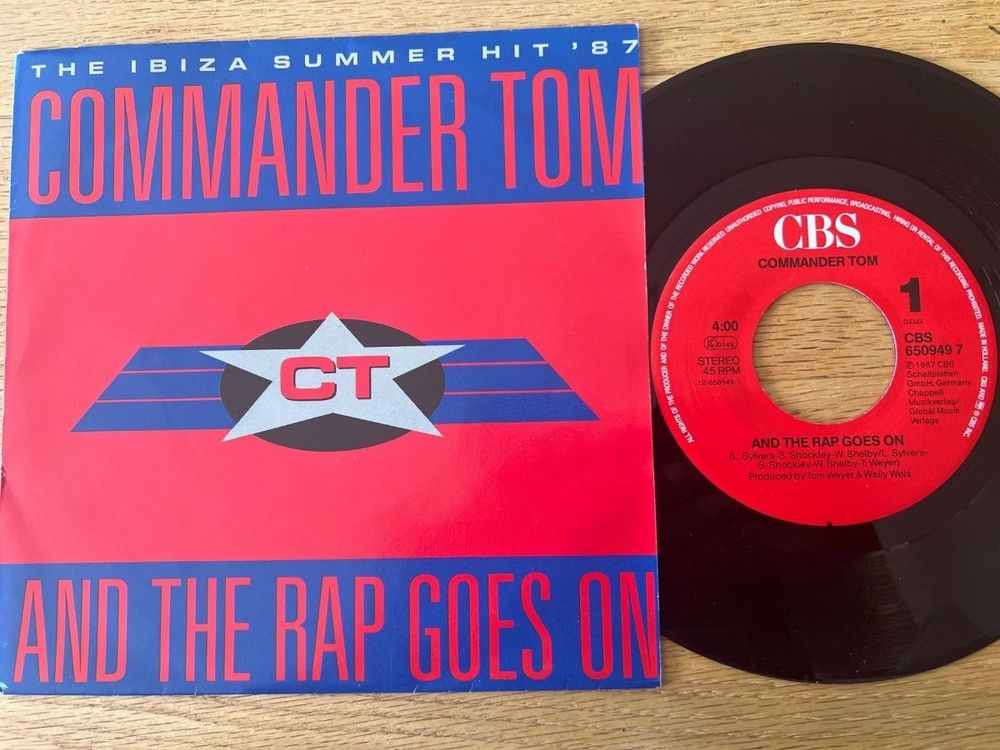 Commander Tom - And The Rap Goes On / 1. NL-Press. 1987 TOP (Gebraucht ...