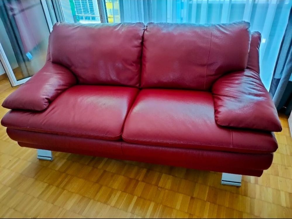Sofa Echtleder 2er und 3er | Kaufen auf Ricardo