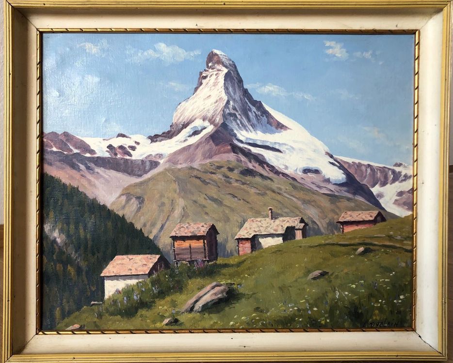 TOP: Albert DUPLAIN (1890-1978), Cervin (D'occasion) à Benglen pour CHF ...