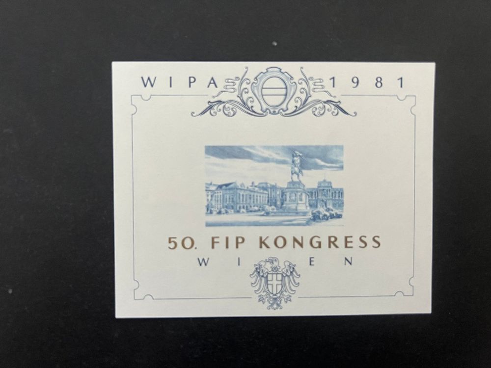 WIPA 1981 50. FIP KONGESS IN WIEN ** (D420) | Kaufen auf Ricardo