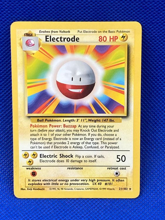 Pokemon BASE SET / Electrode 21 / 102 EN - (LP) (Gebraucht) in Baar für ...