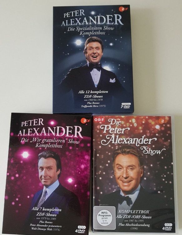3 Peter Alexander Shows- Komplettboxen (Neu (gemäss Beschreibung)) in ...