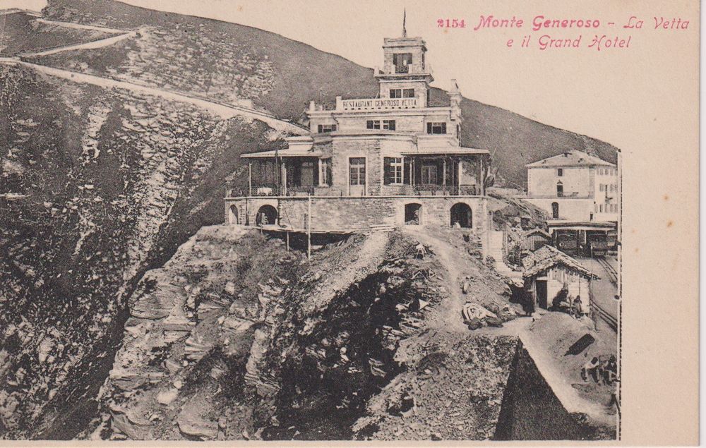 AK Monte Generoso - La Vetta e il Grand Hotel. Fine 1800 (Gebraucht) in Riva San Vitale für CHF ...