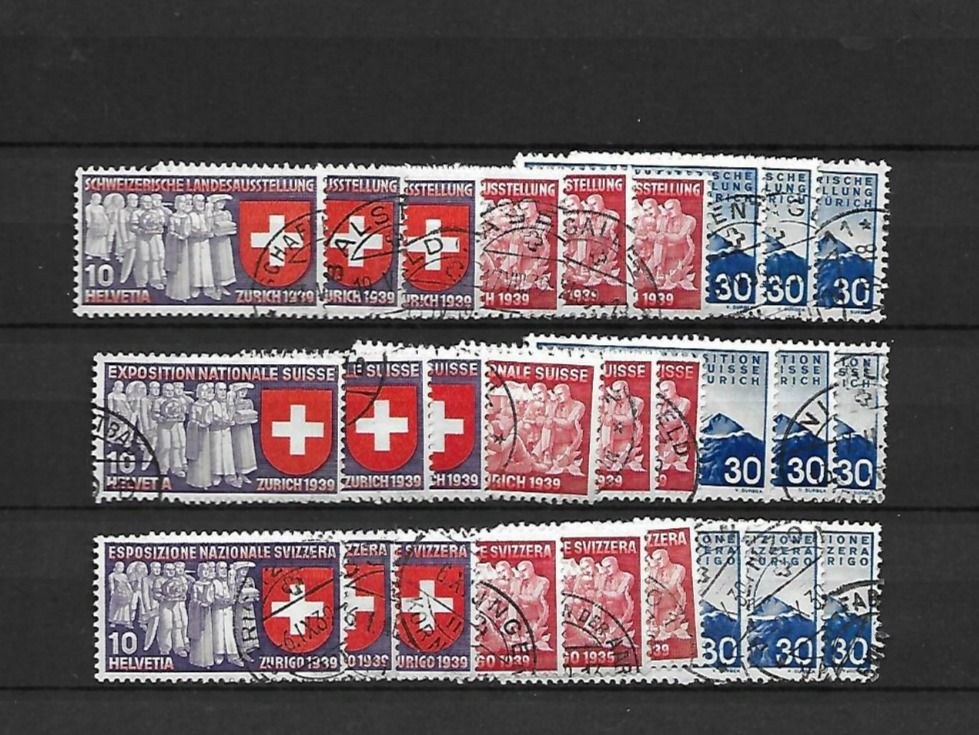 Landi 1939 gest. 3 X Serie Kat: CHF 135.- (Gebraucht) in Basel für CHF 2 – mit Lieferung auf ...