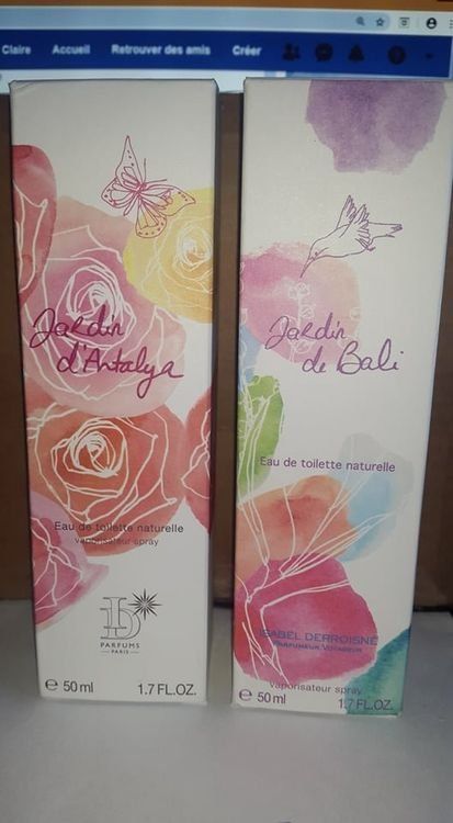 Lot 2 parfums Jardin de Bali et Jardin d'Antalya ID Parfums (Neu und ...