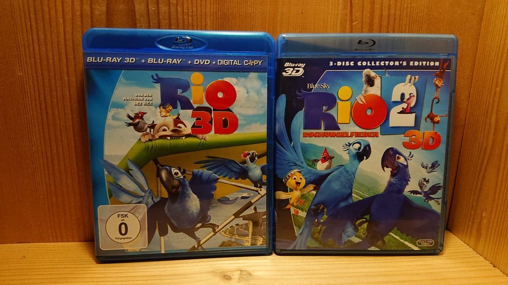 RIO 1 und 2 in 3D und 2D Blu-Ray (Gebraucht) in Wilderswil für CHF 18.9 ...