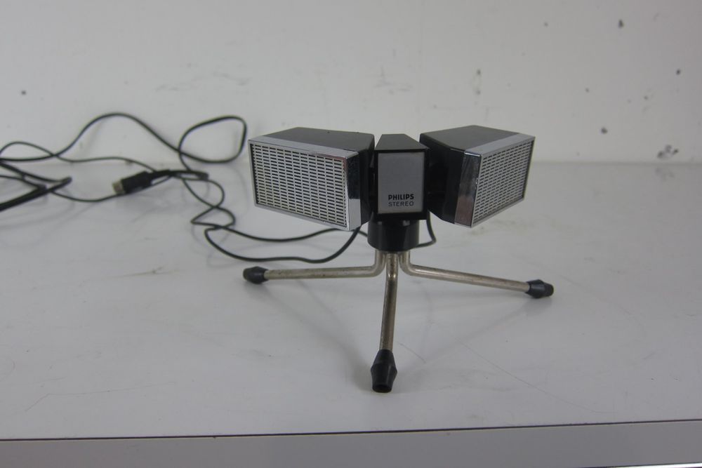 Vintage Philips EL-1979 Stereo Mikrophone Woodgrain Silver | Kaufen auf ...