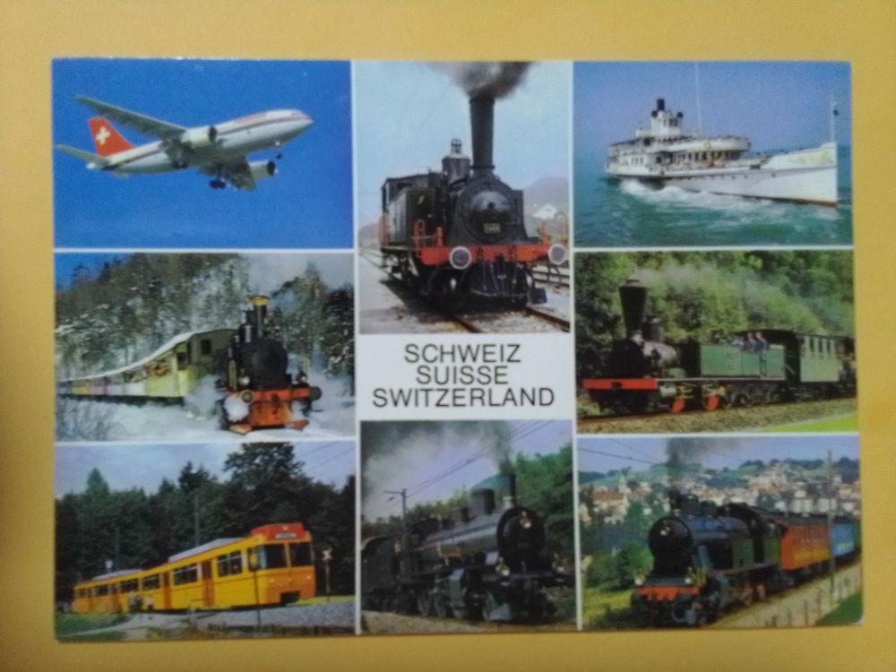 AK Schweiz Motive Bahn Flugzeug Schiff (89) | Kaufen auf Ricardo
