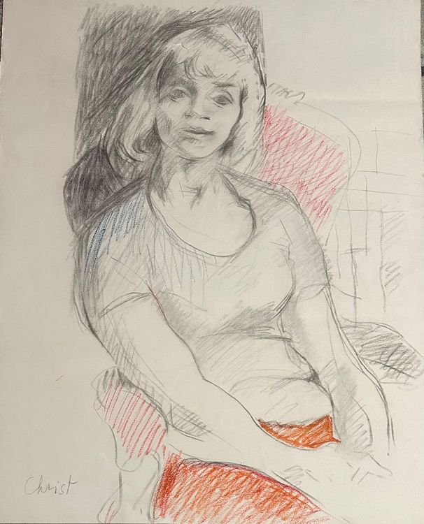 Martin Alfred Christ (1900-1979) Grosse Zeichnung SIGNIERT (Gebraucht ...