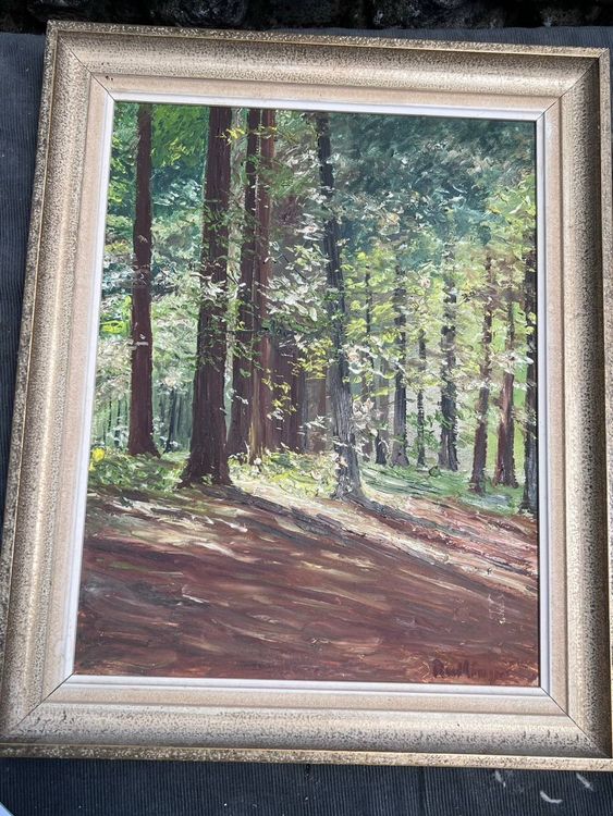 Wunderschönes Wald Gemälde, Öl, Signiert (103) | Kaufen auf Ricardo