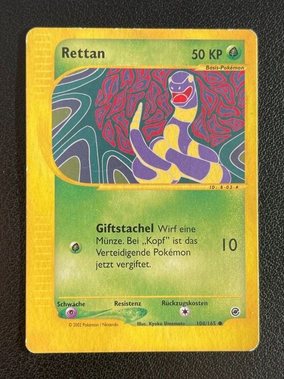 Rettan 108/165 Pokémon Expedition (Neu (gemäss Beschreibung)) in Uster ...
