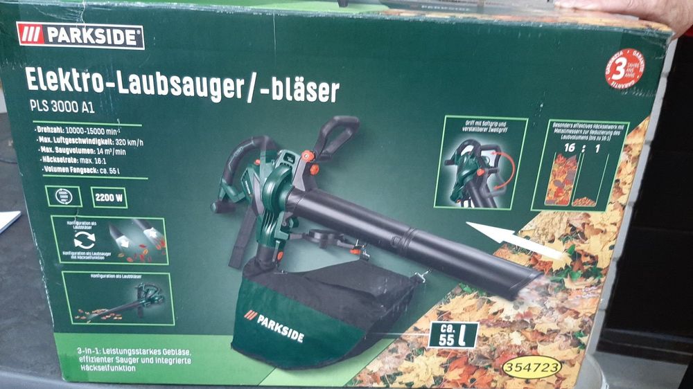 Elektro Laubsauger / Laubbläser Parkside PLS 3000 A1 | Kaufen auf Ricardo