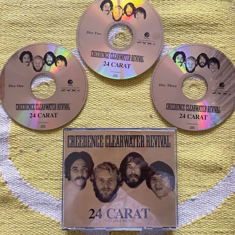 CREEDENCE CLEARWATER REVIVAL CCR-3CD BOX SET 24 CARAT/BEST O (Gebraucht ...