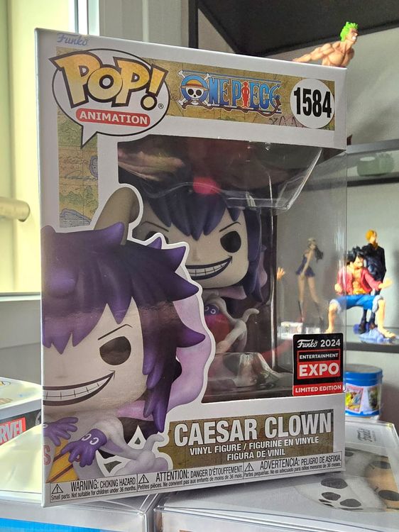 Funko One Piece Pop! Animation Caesar Clown C2E2 (Neu (gemäss ...