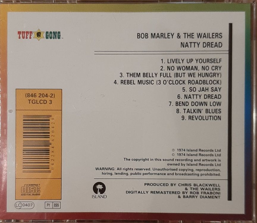 Bob Marley & The Wailers - Natty Dread, Reggae Album 1974 (Gebraucht ...