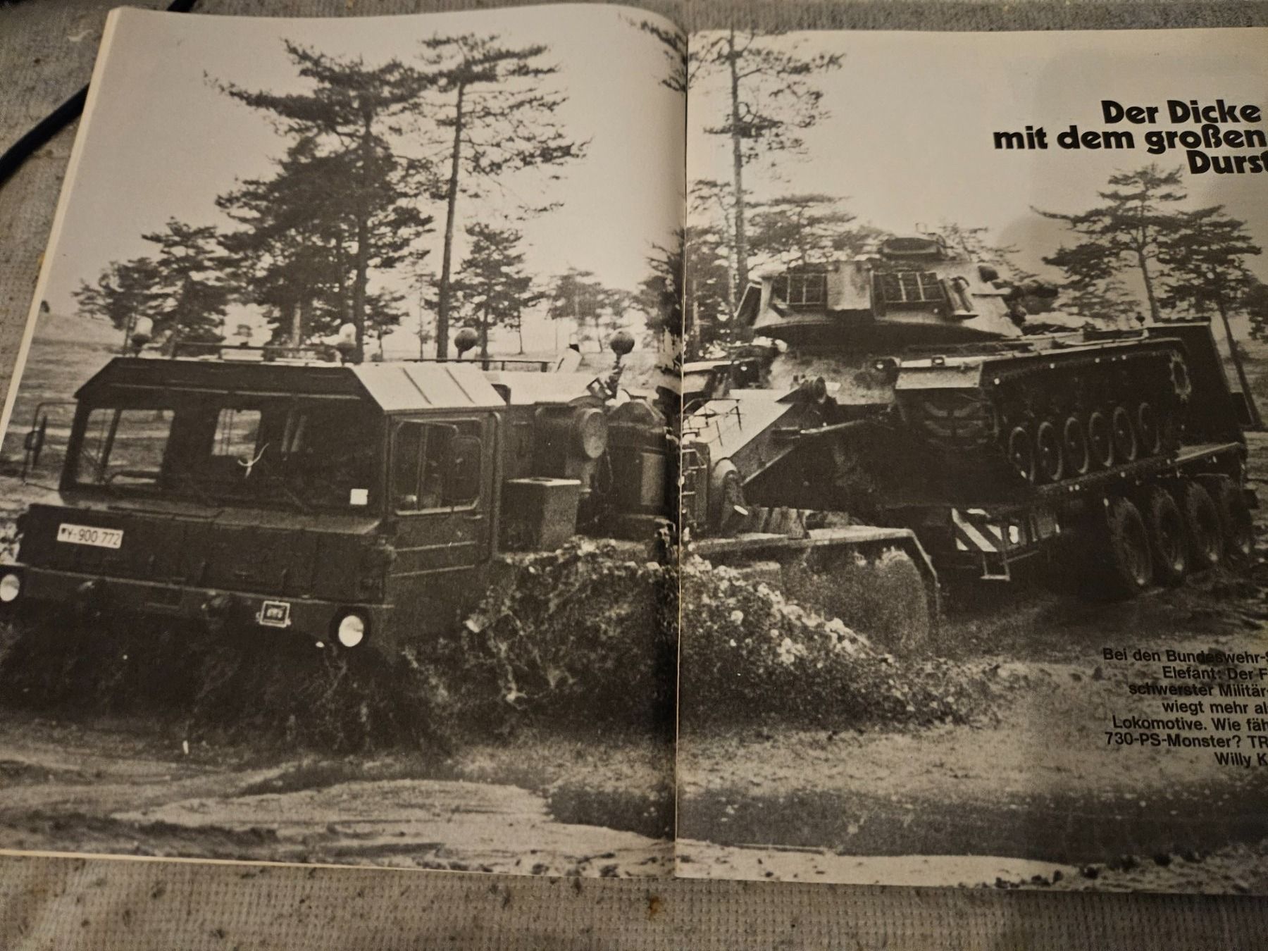 Trucker 2/81 MAN 8.136 FAUN SLT 50/2 Elefant Peugeot 305 xb (Gebraucht ...