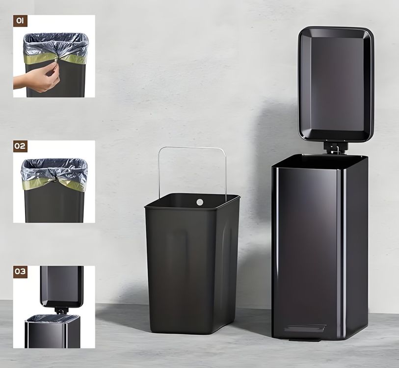 Abfall Treteimer 10L mit Inneneimer - Edelstahl - soft Close (Neu und originalverpackt) in Wald ...