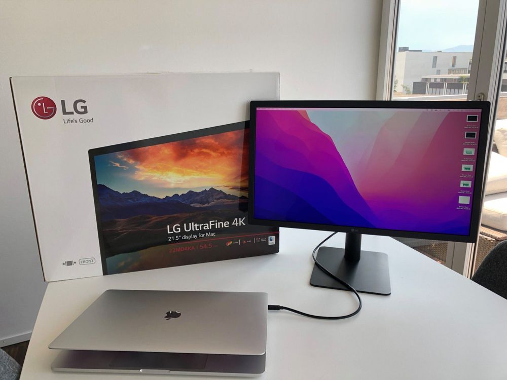 LG 22MD4KA-B UltraFine 4K Display 21.5" UHD 4096x2304 4xUSBC (Gebraucht ...