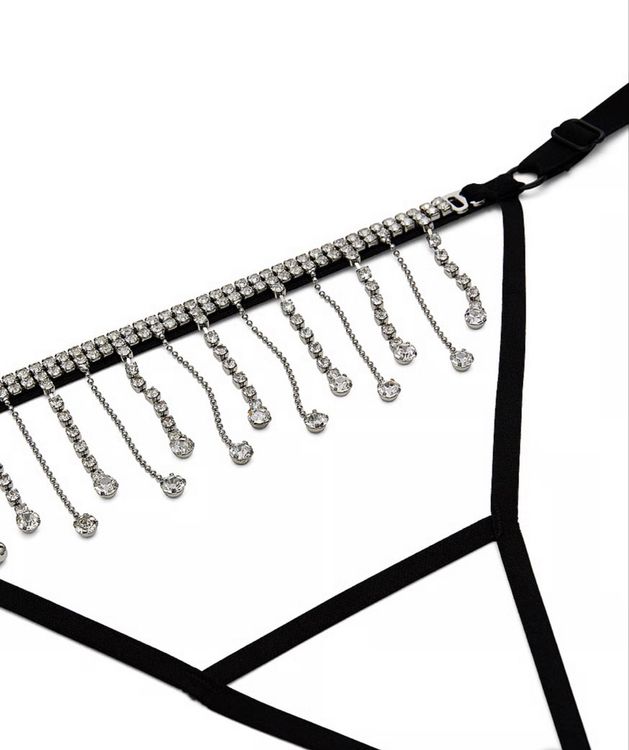 Victoria’s Secret Ouvert String Schwarz Strass Gr. S Neu (Neu und ...