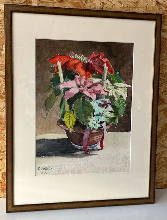 Blumen - Stillleben, signiert Hans Grütter (ID M273) (Gebraucht) in Gelterfingen für CHF 80 ...