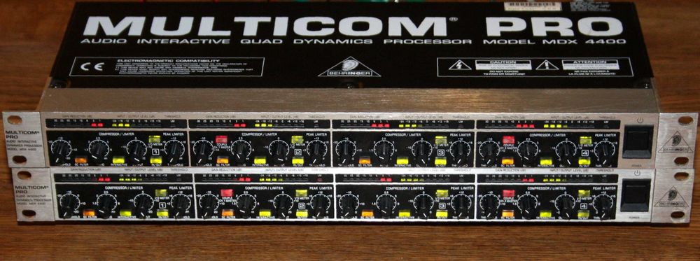 2x Behringer MDX4400 Multicom Pro 4-Kanal Compressor/Limiter (Gebraucht ...