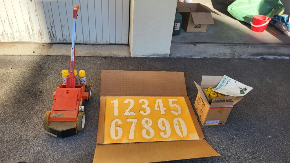 Ampere super striper Markierwagen inkl. Farb Dosen (Gebraucht) in ...