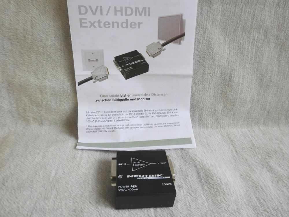 Neutrik DVI D - HDMI Extender SL (Gebraucht) in Zürich für CHF 37 – mit Lieferung auf Ricardo kaufen