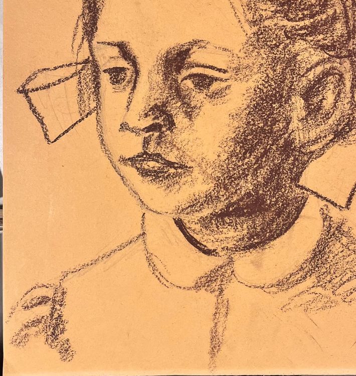 Alex Stocker (1926-1954) Zeichnung von eine Mädchen | Kaufen auf Ricardo