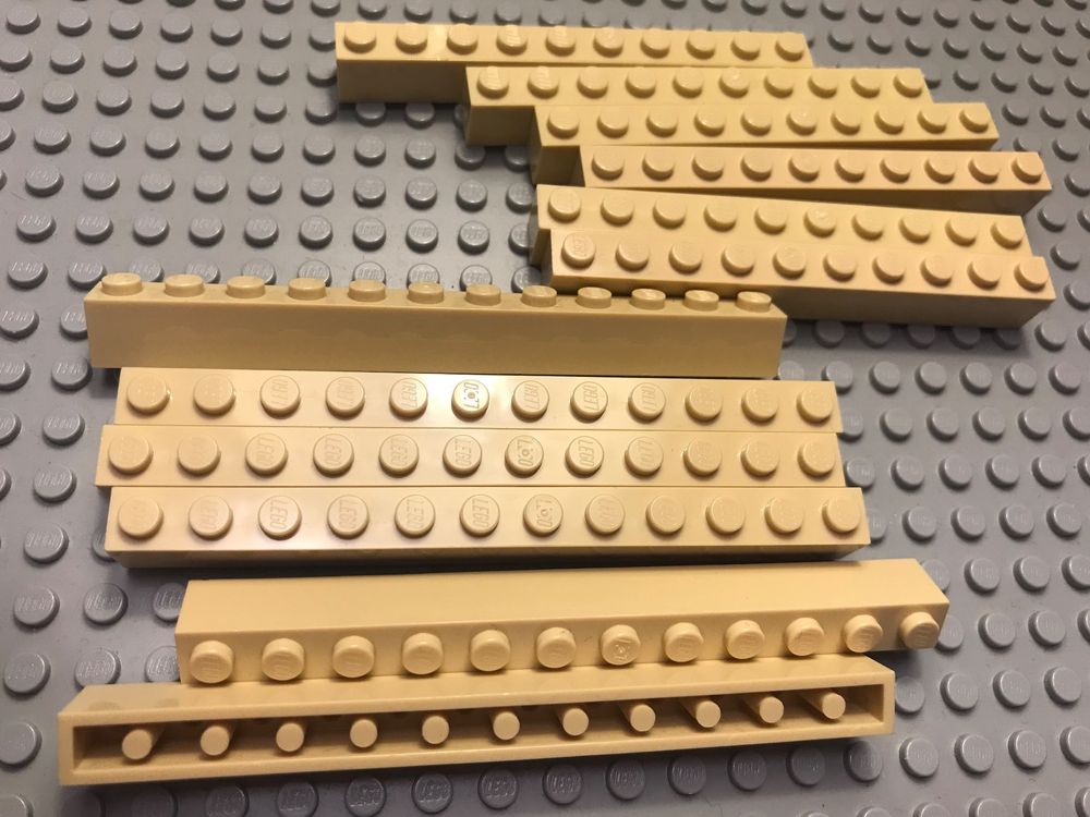 LEGO 12x Stein 1x12 beige (6112) (Gebraucht) in Basel für CHF 4.5 – mit ...