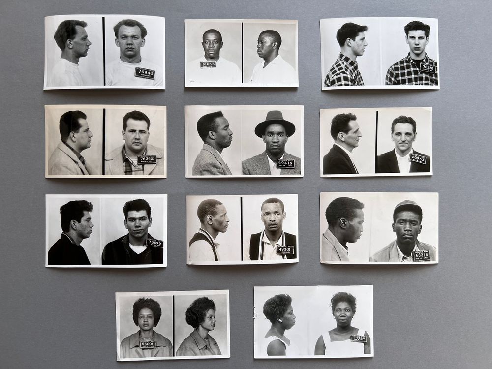 11 Mugshots Mug Shots Polizeifotos VINTAGE USA um 1950 (Gebraucht) in ...