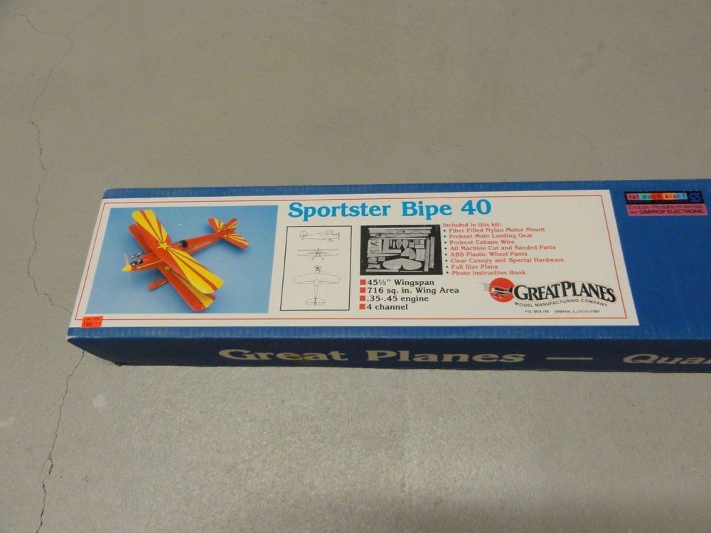Sportster Bipe 40 von Great Planes | Kaufen auf Ricardo