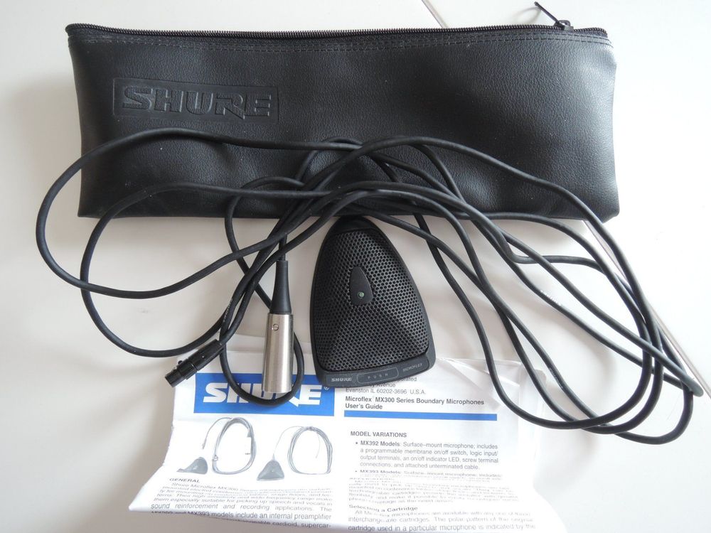 Shure MX393/C Cardioid Condenser Boundary Microphone +Extras | Kaufen ...