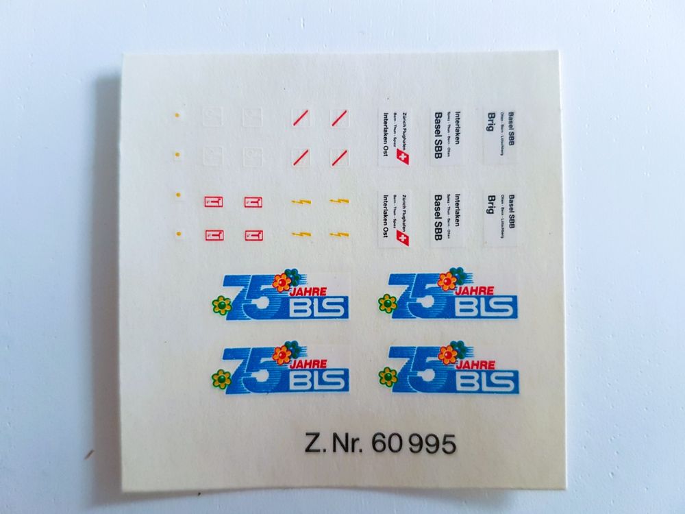 Märklin, Aufkleber, sticker, 75 Jahre BLS, 4218, 4219 (Neu und ...