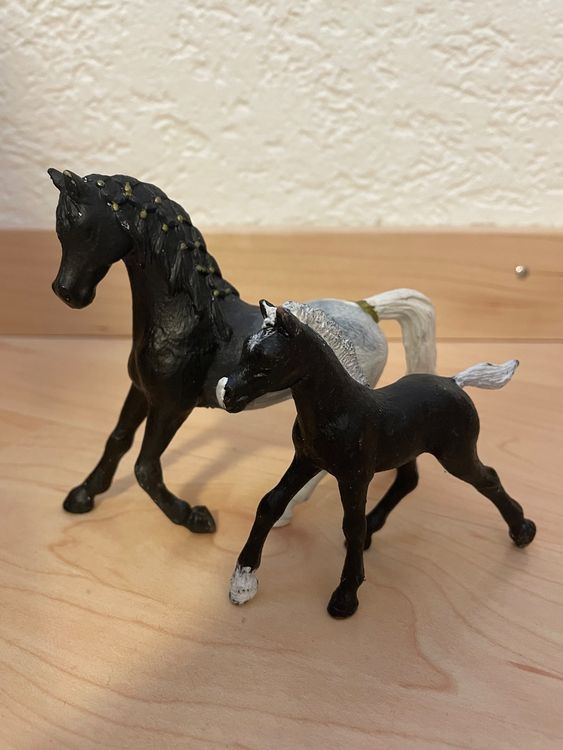 Schleich Pferde Araber Stute mit Fohlen | Kaufen auf Ricardo