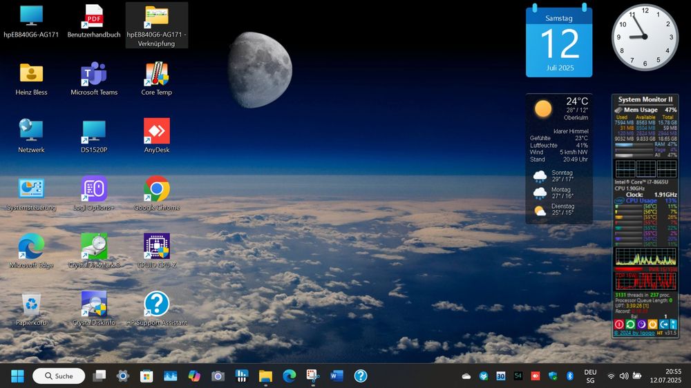 HP Elitbook 840g6 (14",Int.i7,W11,Office2021,16GB*,250*SSD) (Gebraucht ...