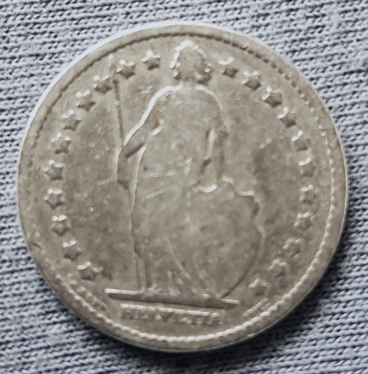 1 Franken 1876 uralte und seltene Silbermünze ab nur 1 Fr !! (Gebraucht) in Camignolo für CHF 8 ...