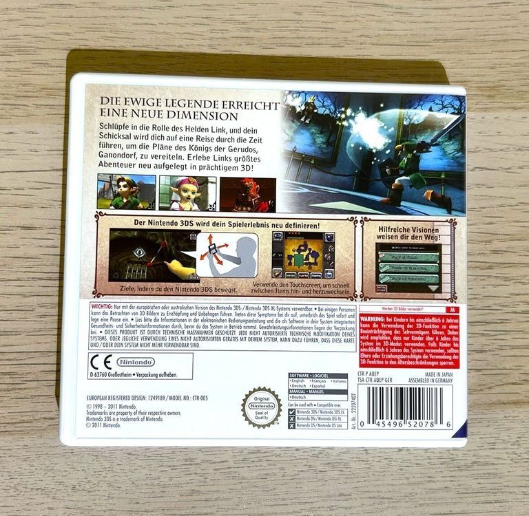 The Legend of Zelda Ocarina of Time 3D Nintendo 3DS (Gebraucht) in St ...