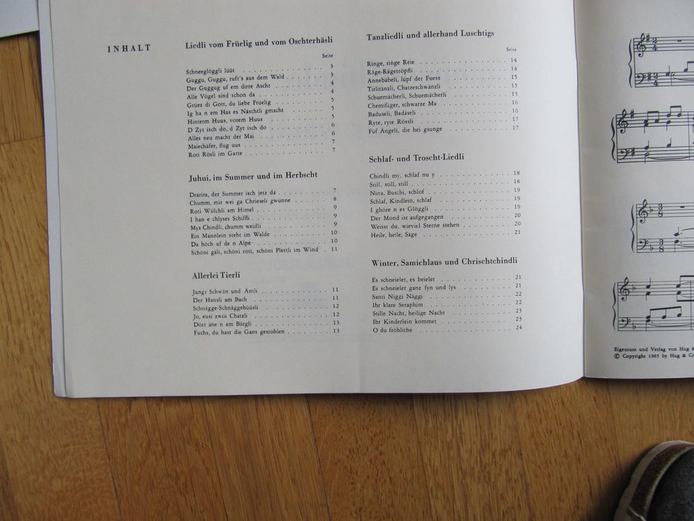 5 KinderLiederbücher 3) Liedli Verse Chömed Chinde Zimtstern | Kaufen auf Ricardo