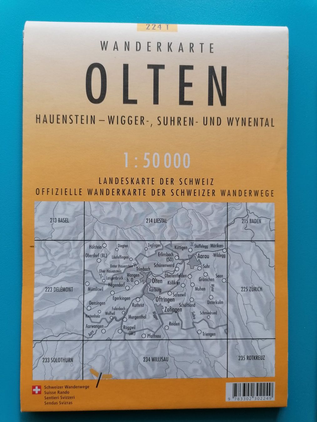 224 T OLTEN swisstop Hauentein Wigger Suhren Wynen🌞1:50'000 (Neu ...