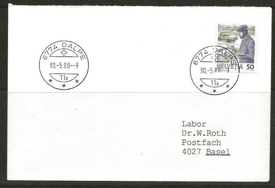 1988 50 Rp. Brief von DALPE nach Basel | Kaufen auf Ricardo