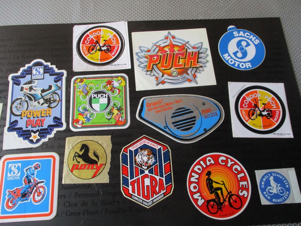 Töffli/Mofa Sticker, Puch, Sachs, Pony, Tigra (Gebraucht) in Ottikon ...
