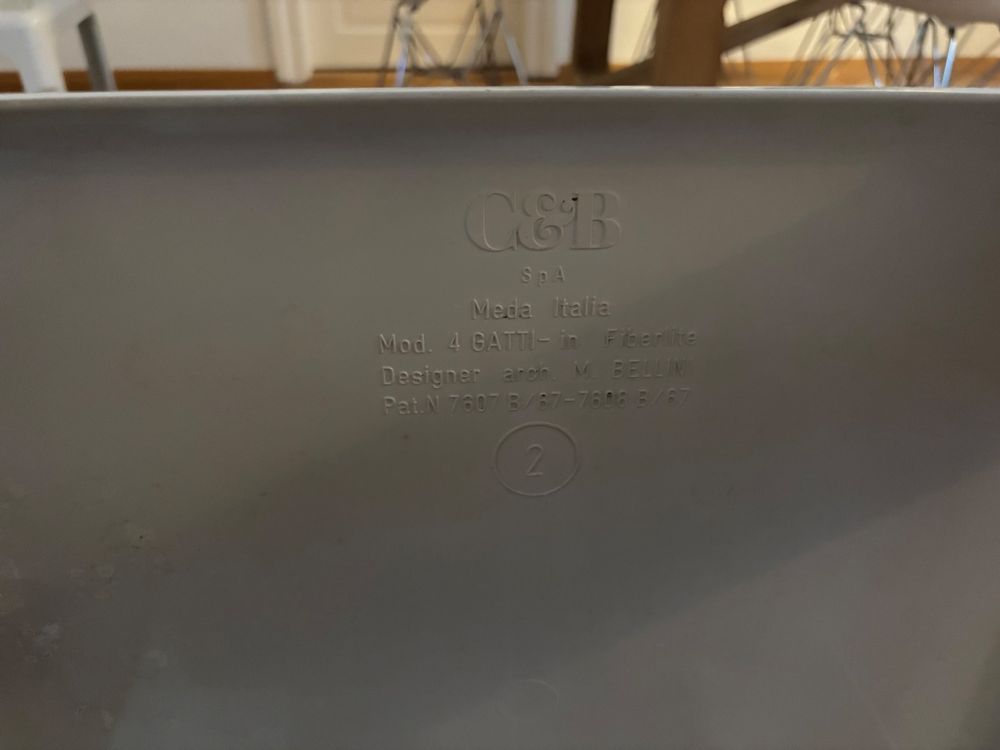 (2) Mario Bellini Quattro Gatti Glasfaser B&B Italia 1960er (Gebraucht ...