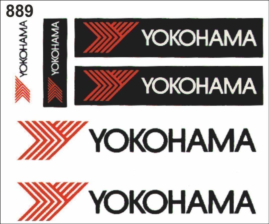 Yokohama Aufkleber Sticker 6teilig (Art. 889) (Neu und originalverpackt ...