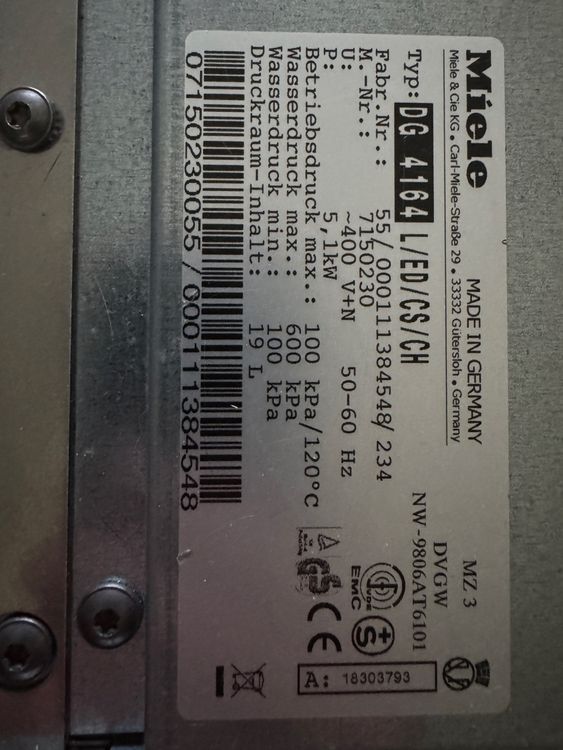 Miele DG 4164 L/ED/CS/CH Dampfgarer - Top Zustand! (Gebraucht) in Basel ...