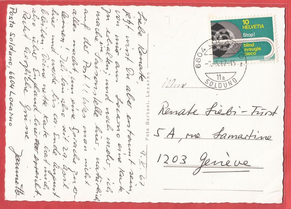 Solduno Locarno - 1967 (Gebraucht) in Fislisbach für CHF 4 – mit ...