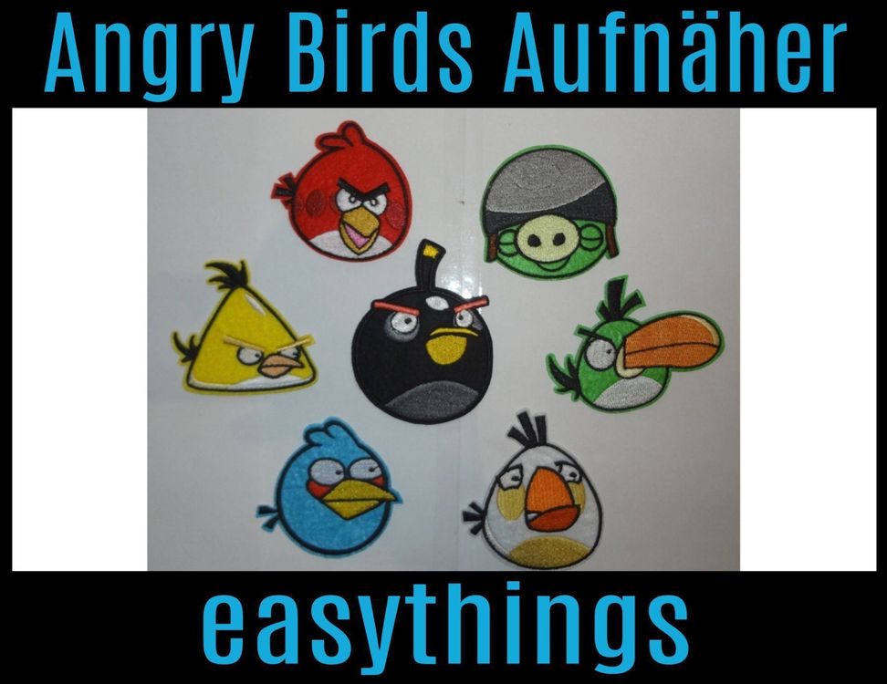 1 Stk. Angry Birds Aufnäher Patch Badge | Kaufen auf Ricardo